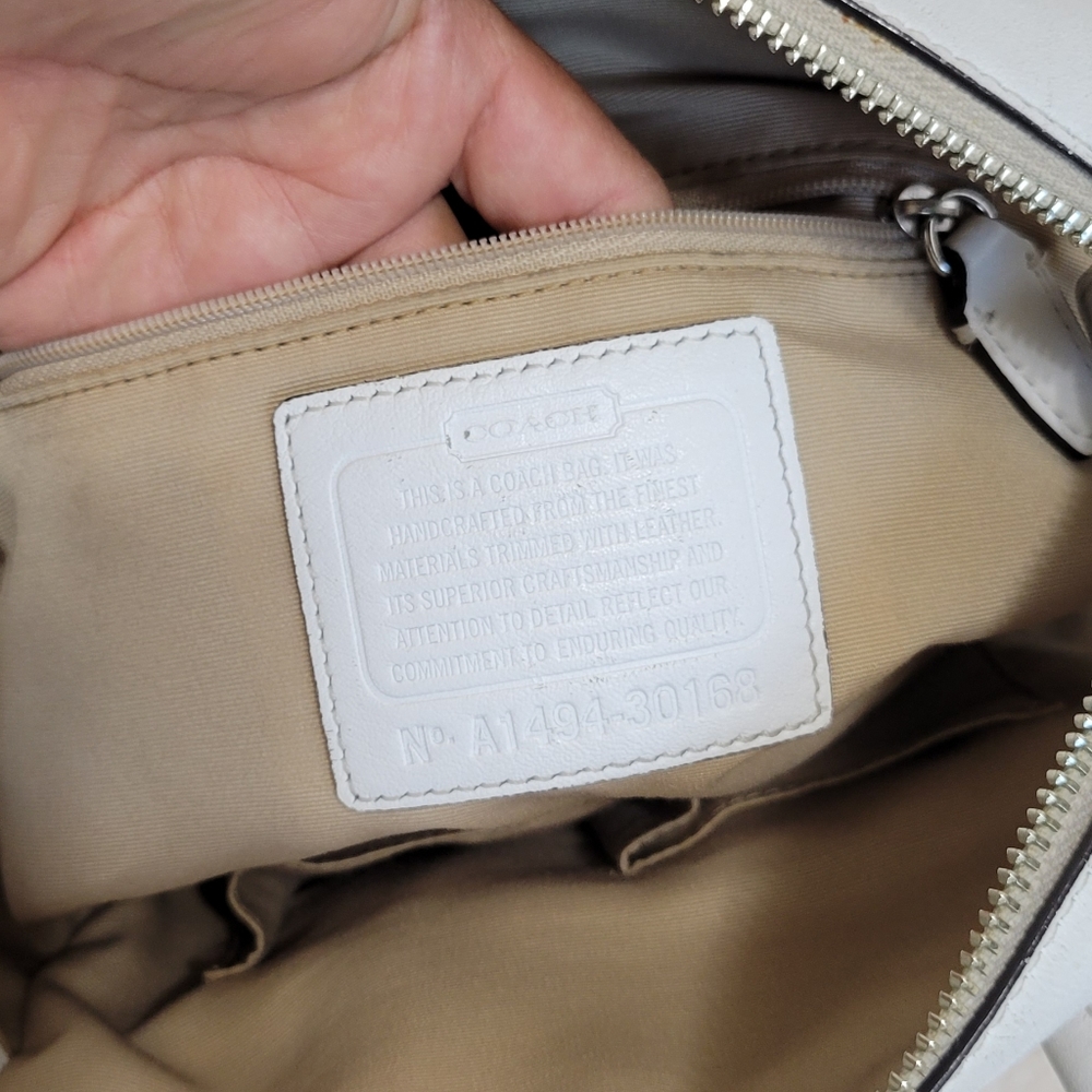 Coach Bleecker Khaki Vachetta Signature Mini Riley - Gem